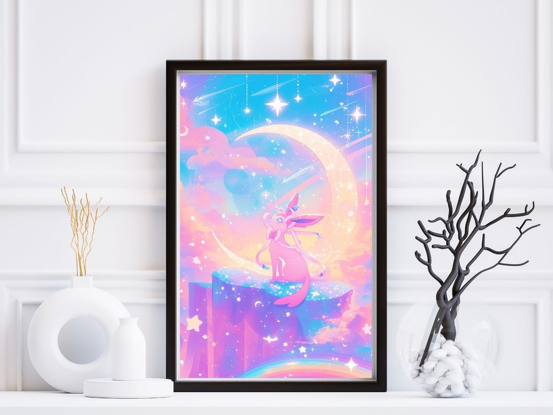 Pokemon Sylveon Illustration, Pokemon Art Print, Watercolor Pokemon ...