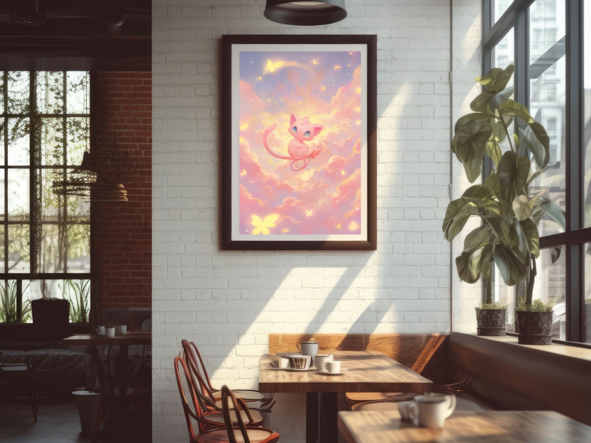 Pokemon Mew Illustration Pokemon Art Print Watercolor - Etsy