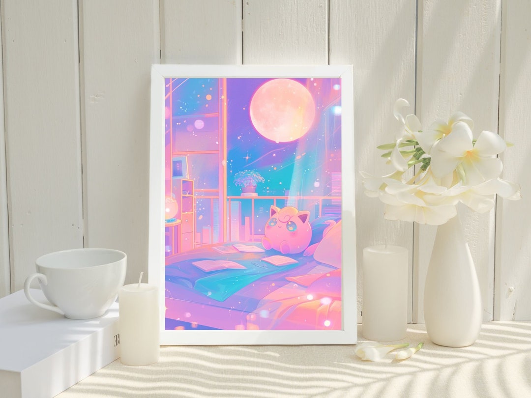Pokemon Jigglypuff Illustration, Pokemon Art Print, Watercolor Pokemon ...