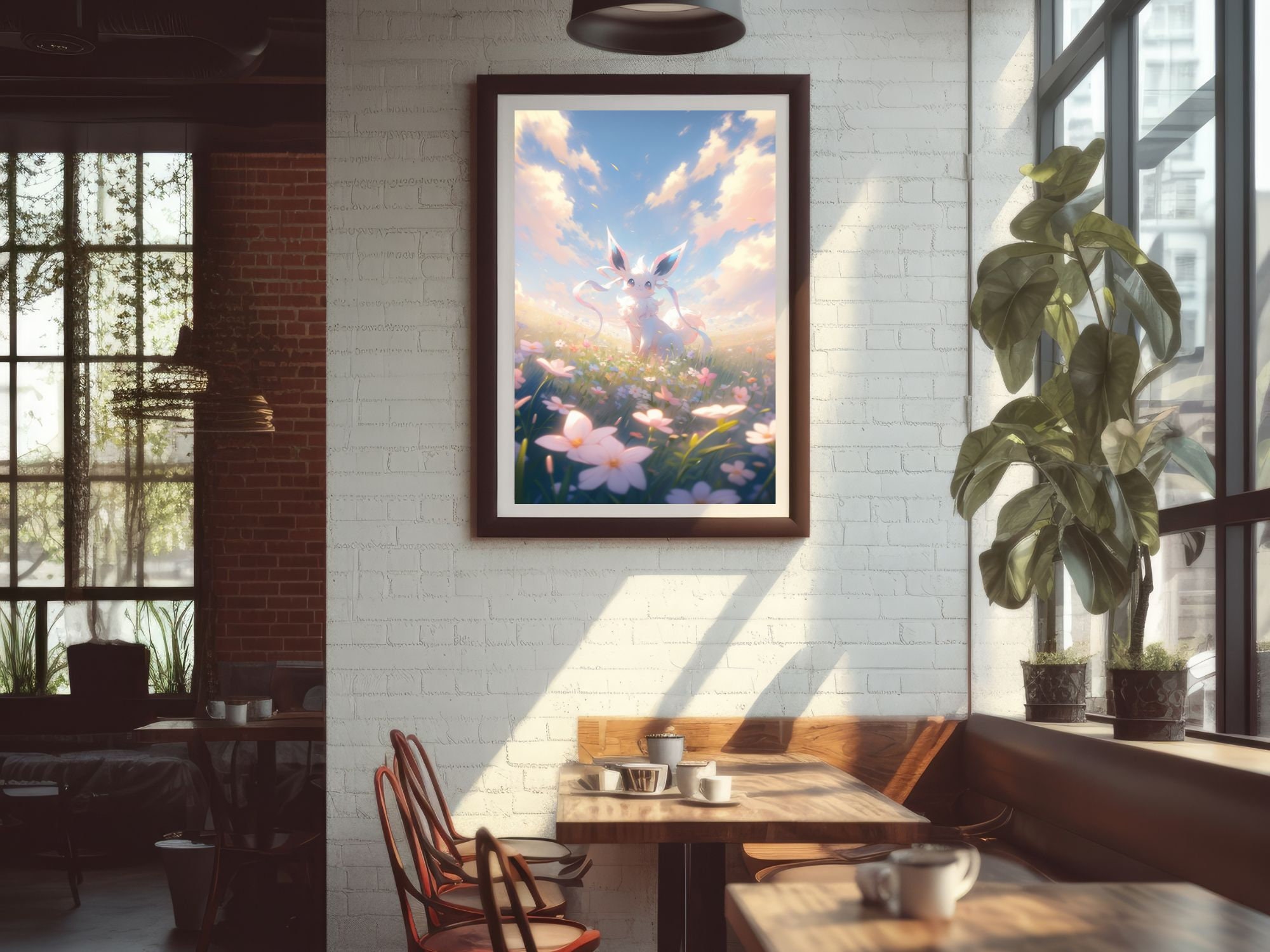 Pokemon Sylveon Illustration, Pokemon Art Print, Watercolor Pokemon ...