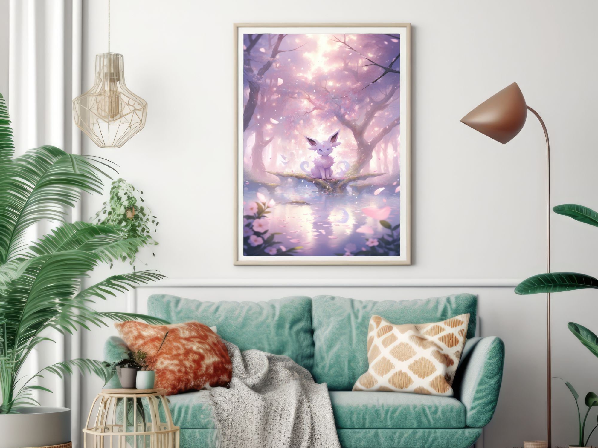 Pokemon Espeon Illustration, Pokemon Art Print, Watercolor Pokemon ...