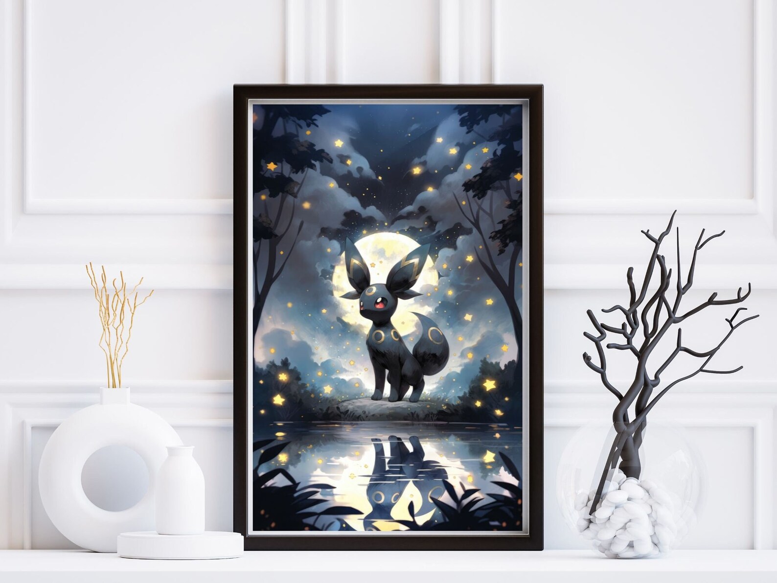 Pokemon Umbreon Illustration, Pokemon Art Print, Watercolor Pokemon ...
