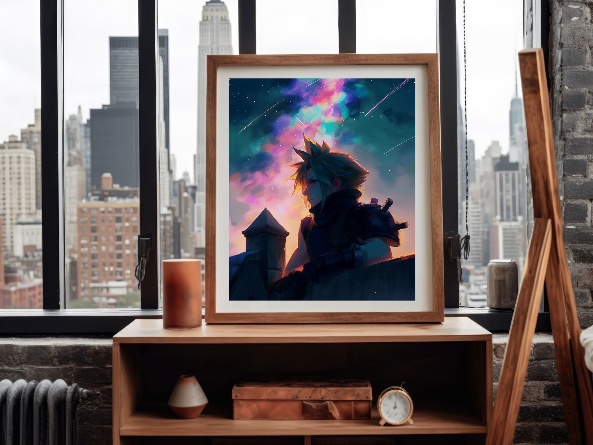 FF7 Cloud Poster, Final Fantasy VII Remake Cloud Art, Final Fantasy ...