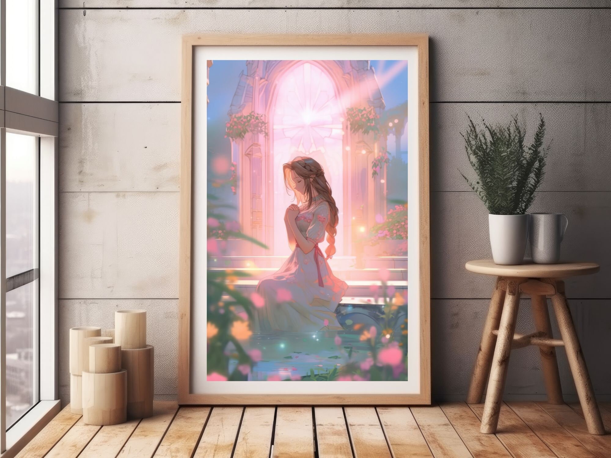 FF7 Aerith Poster, Final Fantasy VII Remake Aerith Art, Final Fantasy ...