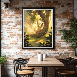 Pokemon Leafeon Illustration, Pokemon Art Print, Watercolor Pokemon ...