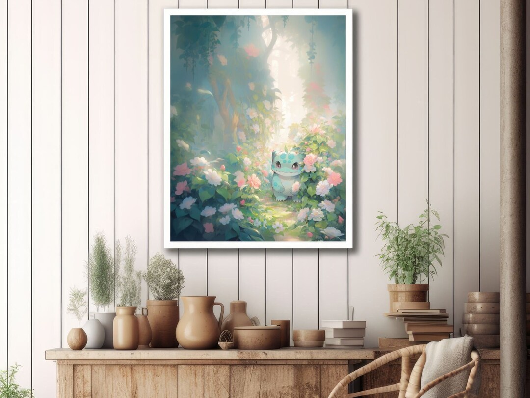 Pokemon Bulbasaur Illustration, Pokemon Art Print, Watercolor Pokemon ...