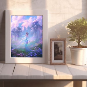 Princess Elsa Poster Pastel, Soft Girl Room Decor for Teens, Pastel ...