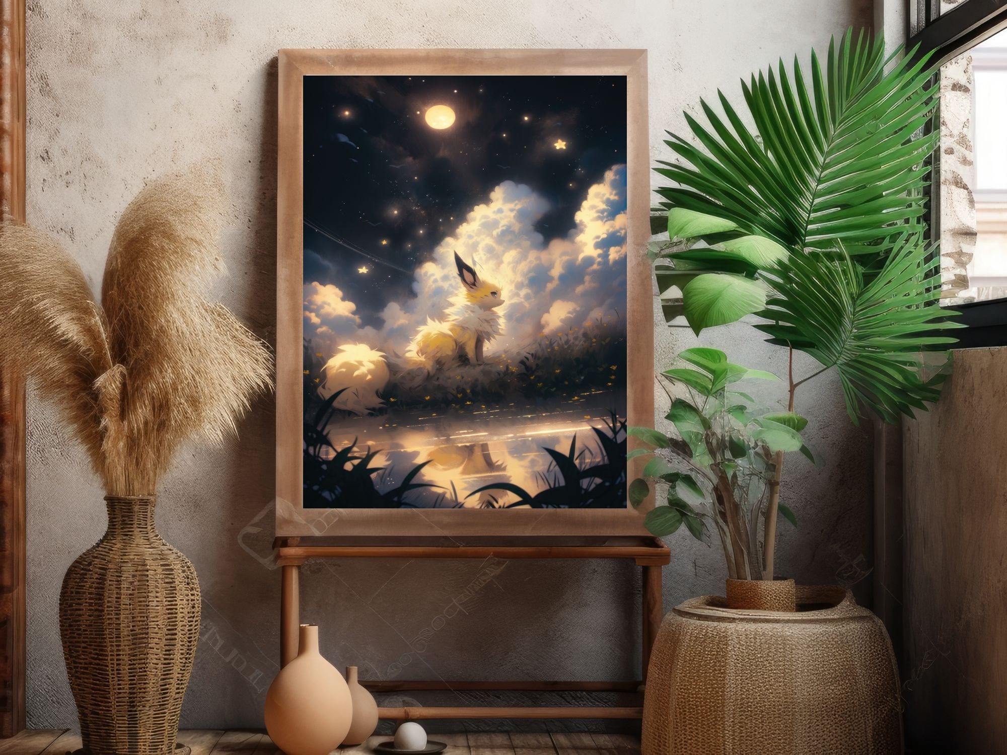 Pokemon Jolteon Illustration, Pokemon Art Print, Watercolor Pokemon ...