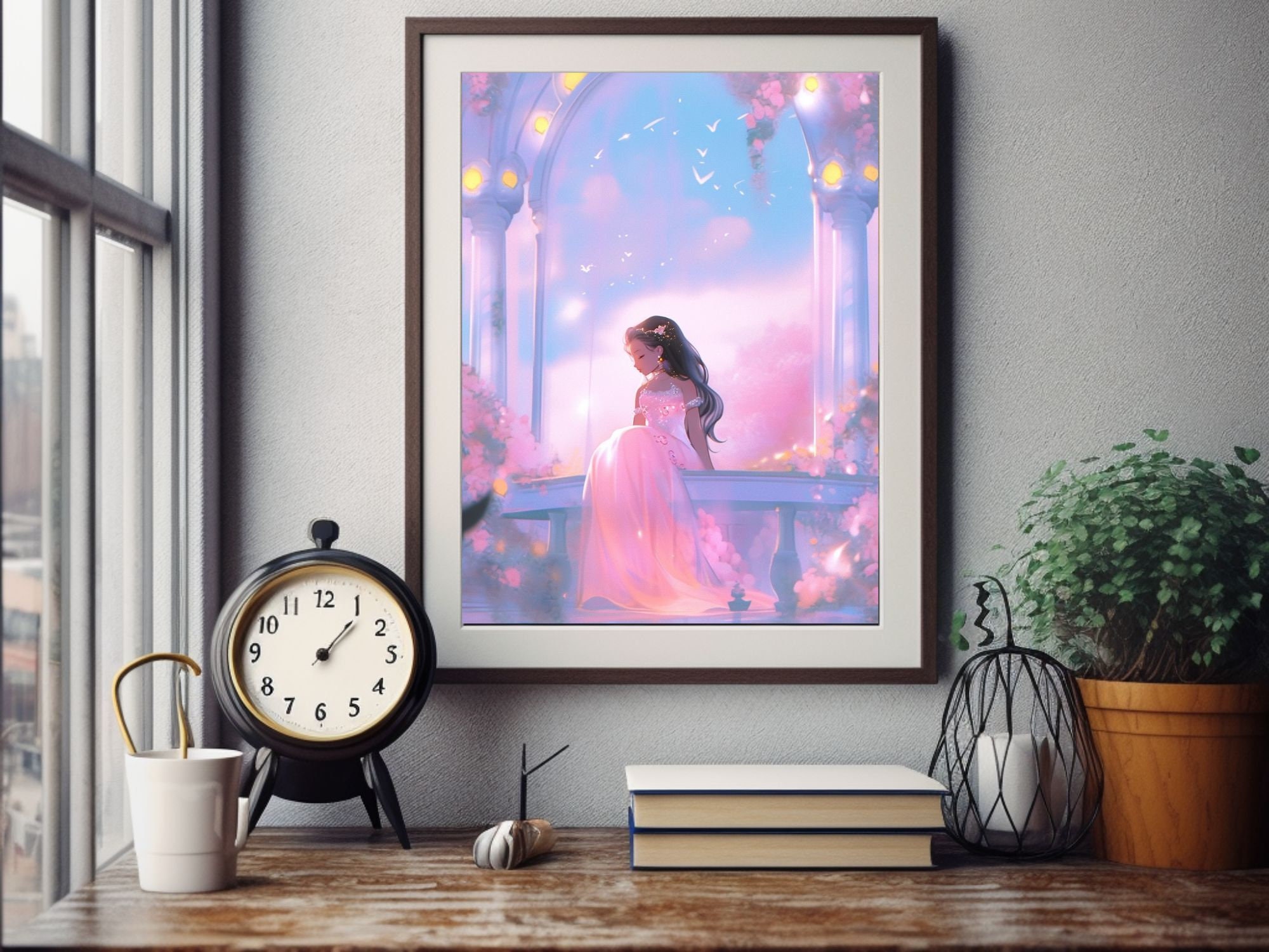 Pink Princess Pastel Poster, Soft Girl Room Decor for Teens, Pastel ...
