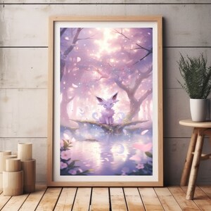 Pokemon Espeon Illustration, Pokemon Art Print, Watercolor Pokemon ...