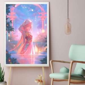 FF13 Serah Poster, Final Fantasy XIII Wall Art, FF XIII Serah Art ...