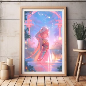 FF13 Serah Poster, Final Fantasy XIII Wall Art, FF XIII Serah Art ...