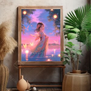 FFX Yuna Poster, Final Fantasy X Wall Art, FF X Yuna Art, Final Fantasy ...