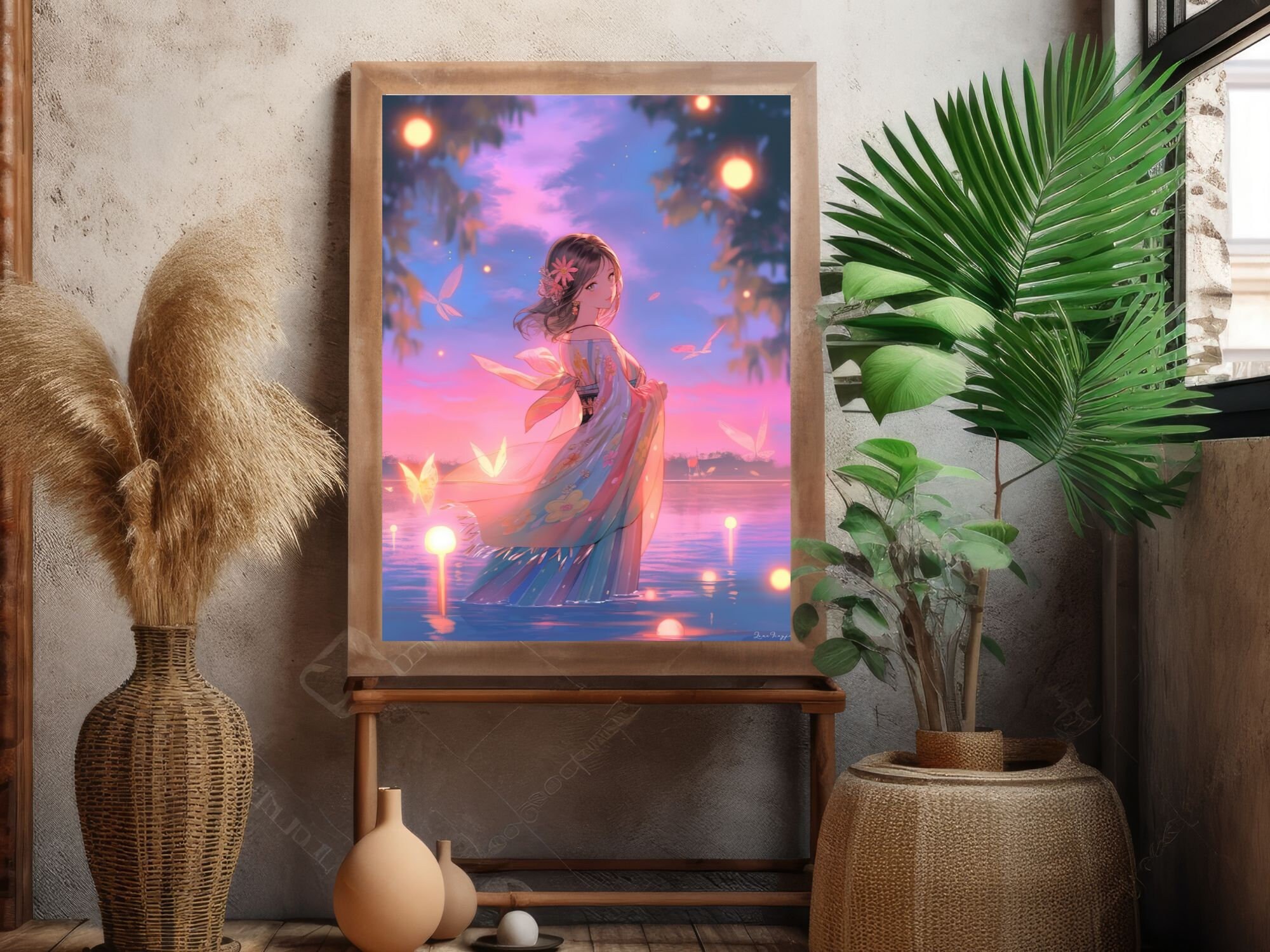 Ffx Yuna Poster Final Fantasy X Wall Art Ff X Yuna Art Etsy