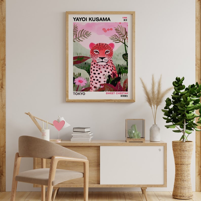 Yayoi Kusama Sweet Cheetah, Yayoi Kusama Tokyo, Kusama Exhibition Print ...
