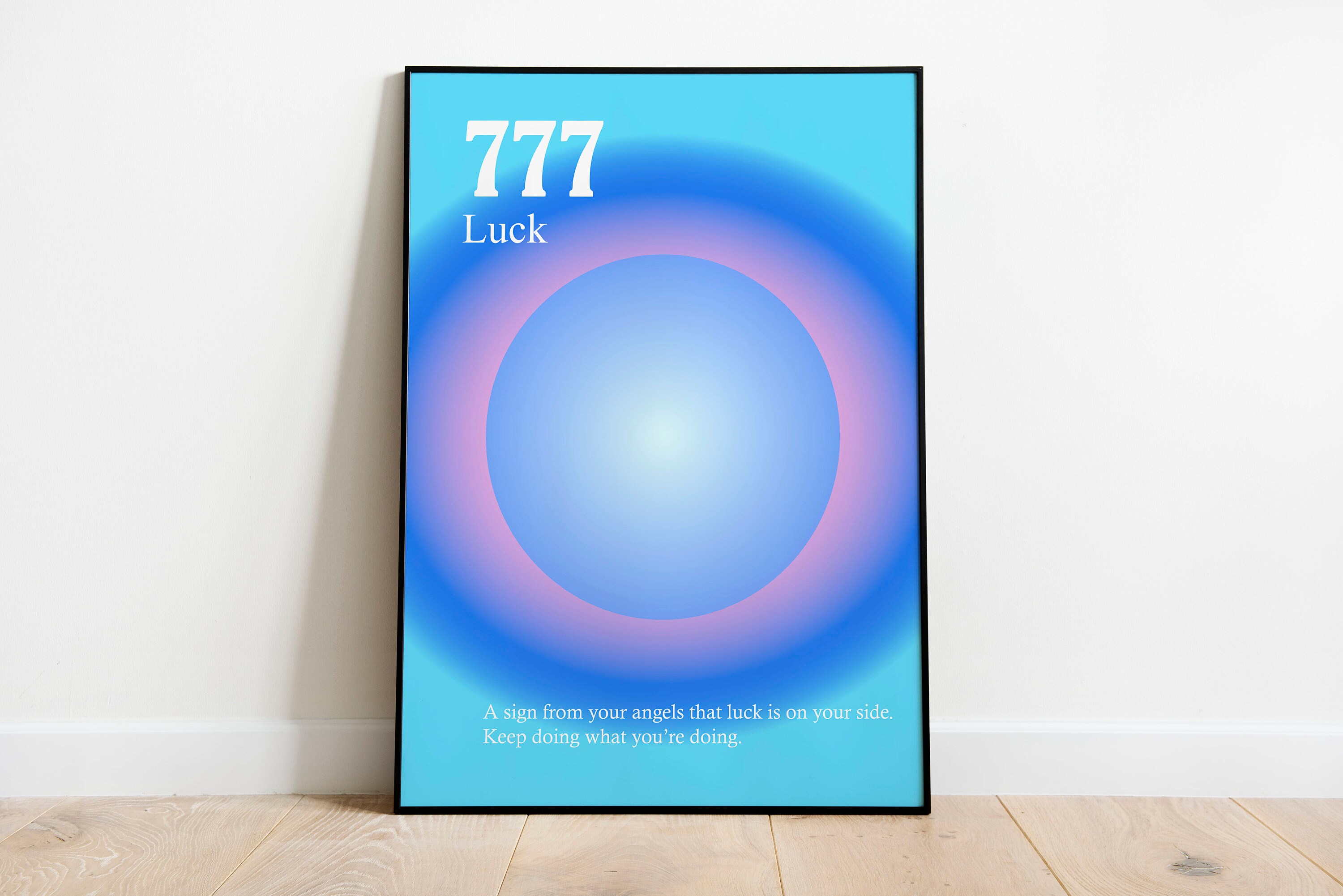 Angel Number Poster Set of 9 Aura Poster Gradient Aura - Etsy