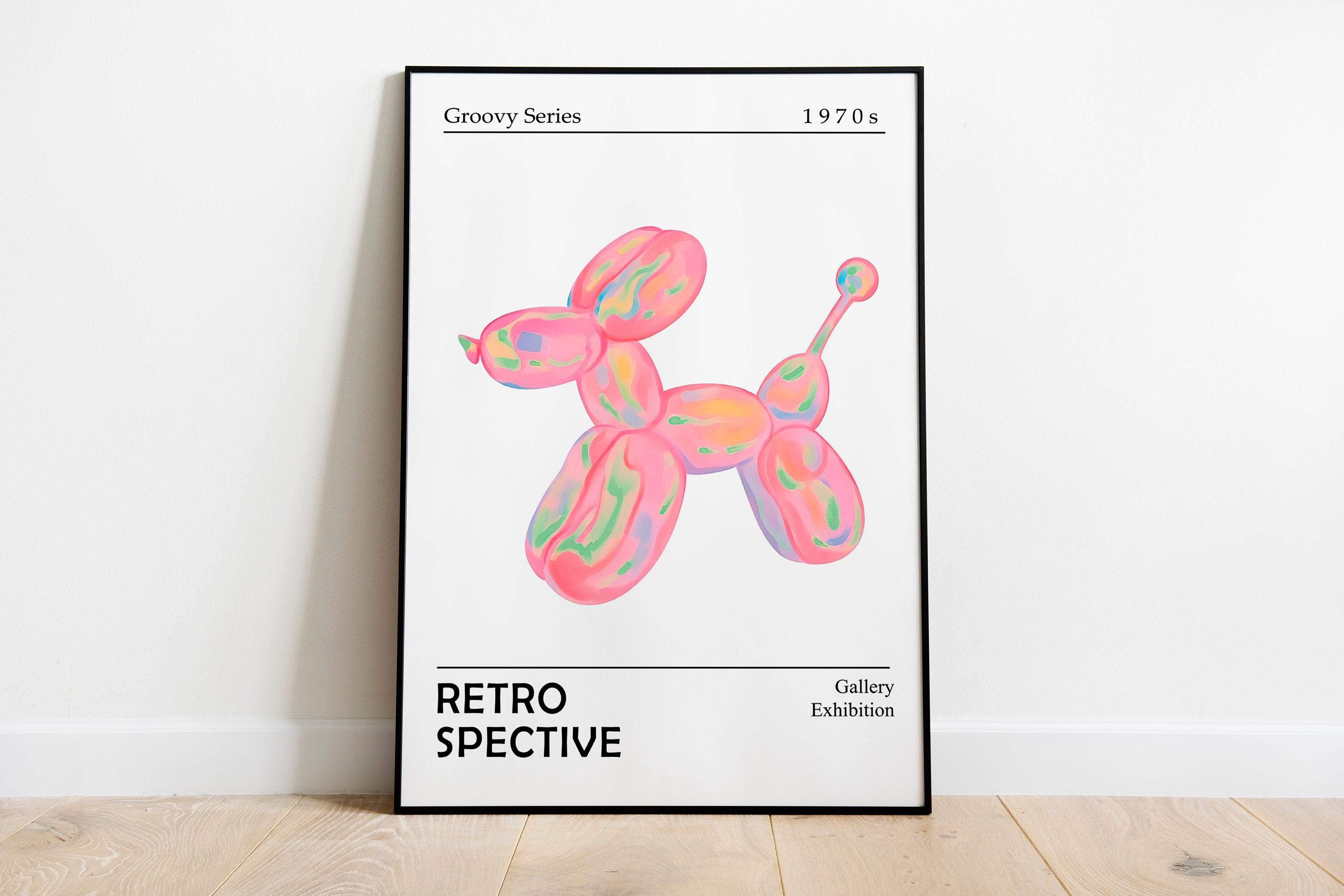 Balloon Dog Print, Dog Print, Dog Poster, Funny Dog Gift, Nursery Print ...