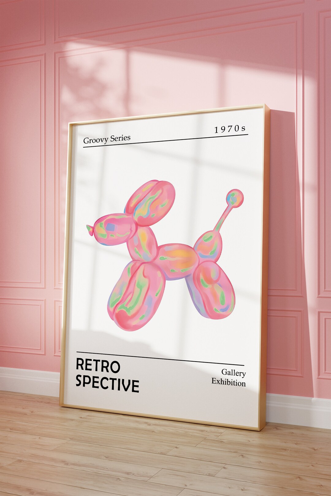 Balloon Dog Print, Dog Print, Dog Poster, Funny Dog Gift, Nursery Print ...