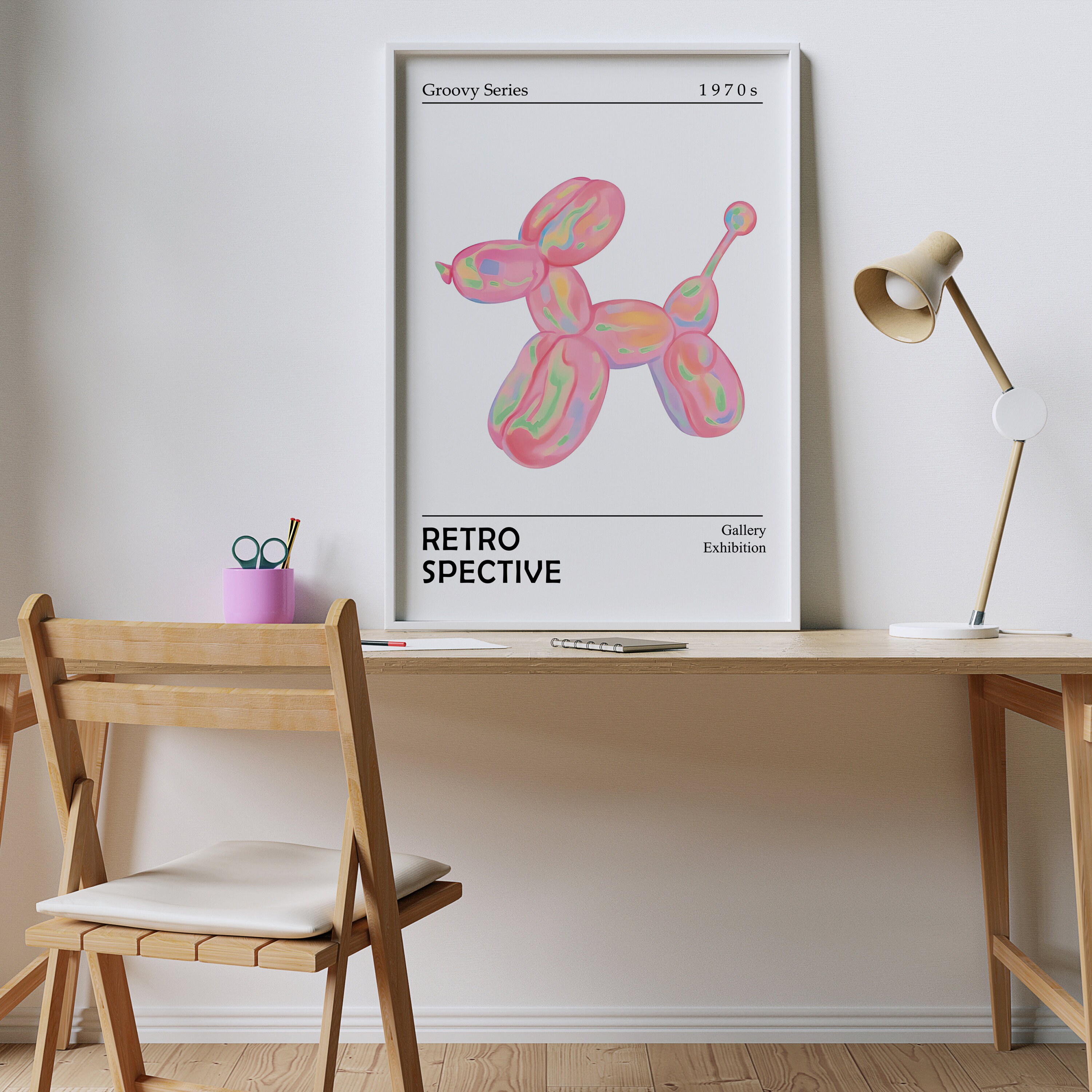 Balloon Dog Print, Dog Print, Dog Poster, Funny Dog Gift, Nursery Print ...