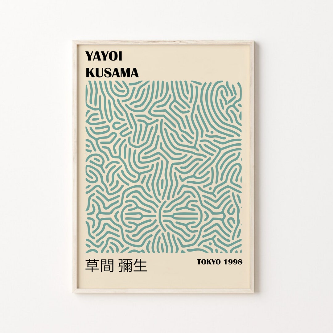 Yayoi Kusama Print, Gallery Wall Art, Yayoi Kusama, Kusama Exhibition ...