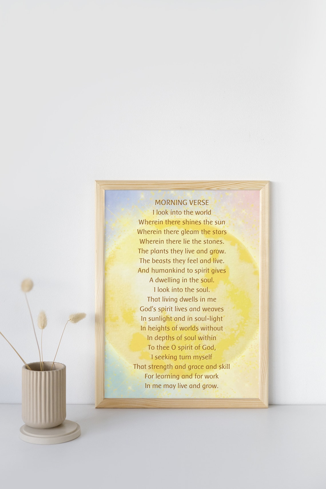 Waldorf Inspired Morning Verse for Upper Grades - Digital Printable - Etsy