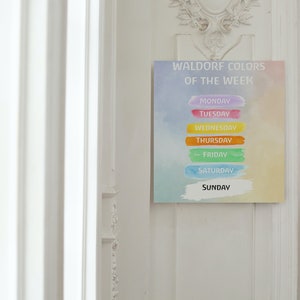 Waldorf Inspired Homeschool Color of the Week Printable Chart Digital ...