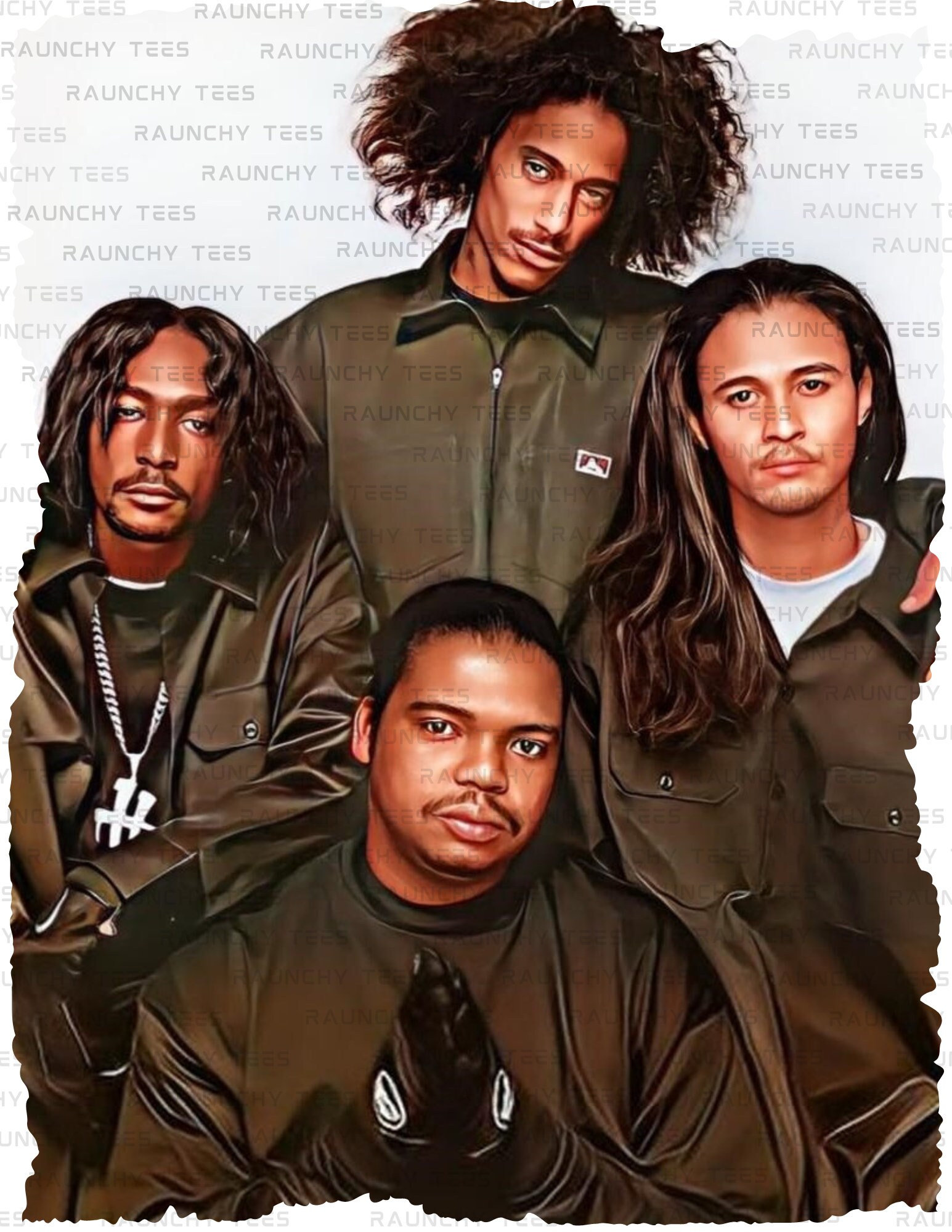 Bone Thugs N Harmony PNG & Jpg Files Animated Shirt Print Digital ...
