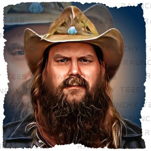 Chris Stapleton Png Files Animated Shirt Print Digital Download DTF DTG ...