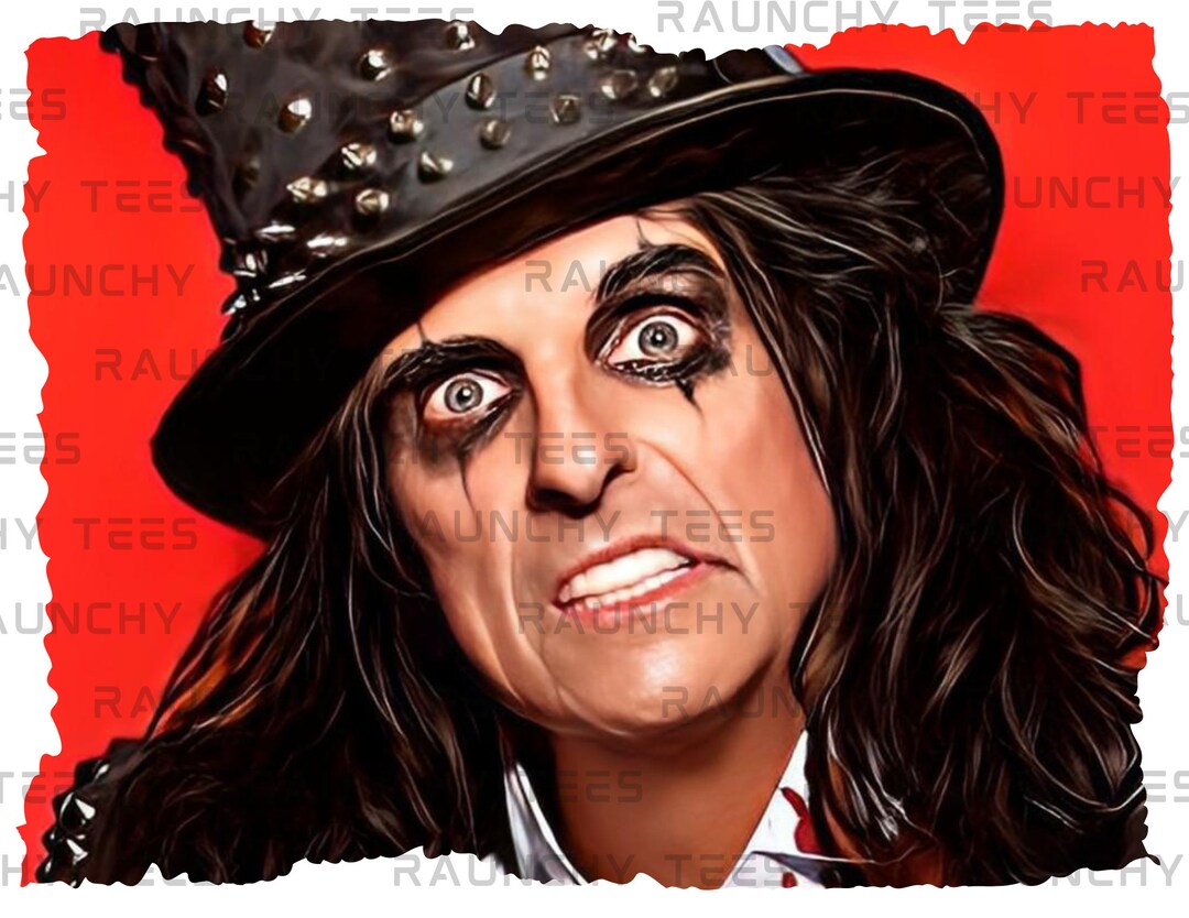 Alice Cooper Png and Jpg Files Animated Shirt Print Digital Download ...