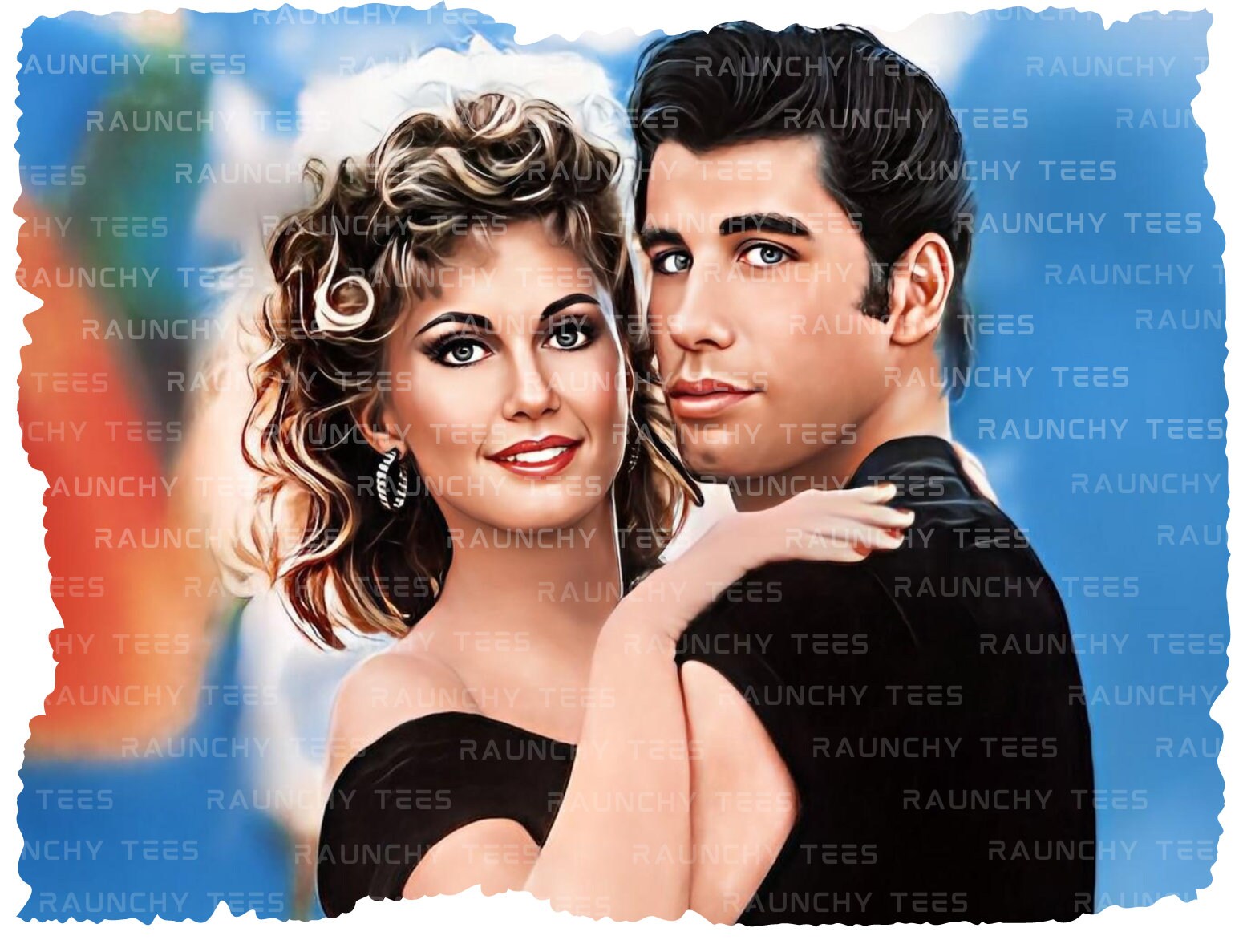 Grease PNG & Jpg Files Animated Shirt Print Digital Download DTF DTG ...