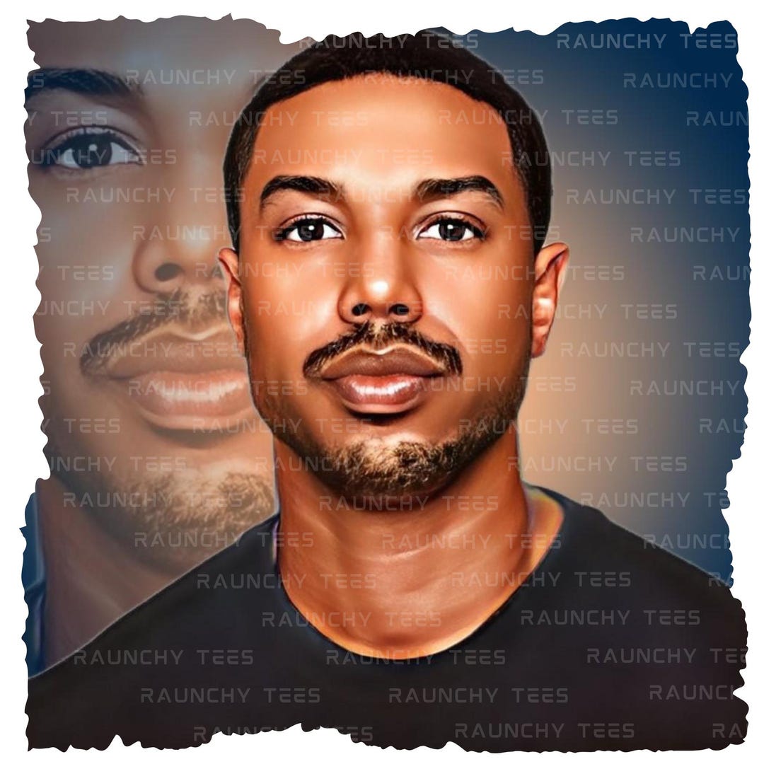 Michael B Jordan PNG & Jpg Files Animated Shirt Print Digital DTF DTG ...