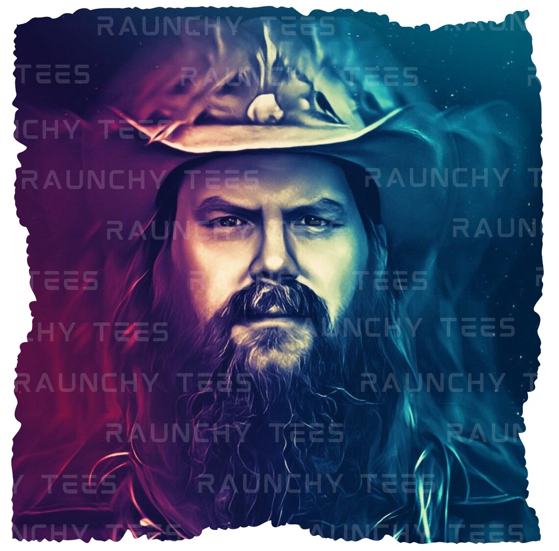 Chris Stapleton Png Files Animated Shirt Print Digital Download DTF DTG ...