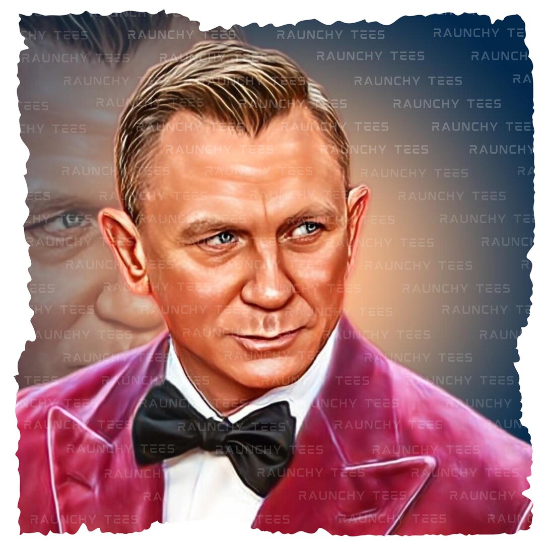 Daniel Craig PNG & Jpg Files Animated Shirt Print Digital DTF DTG ...