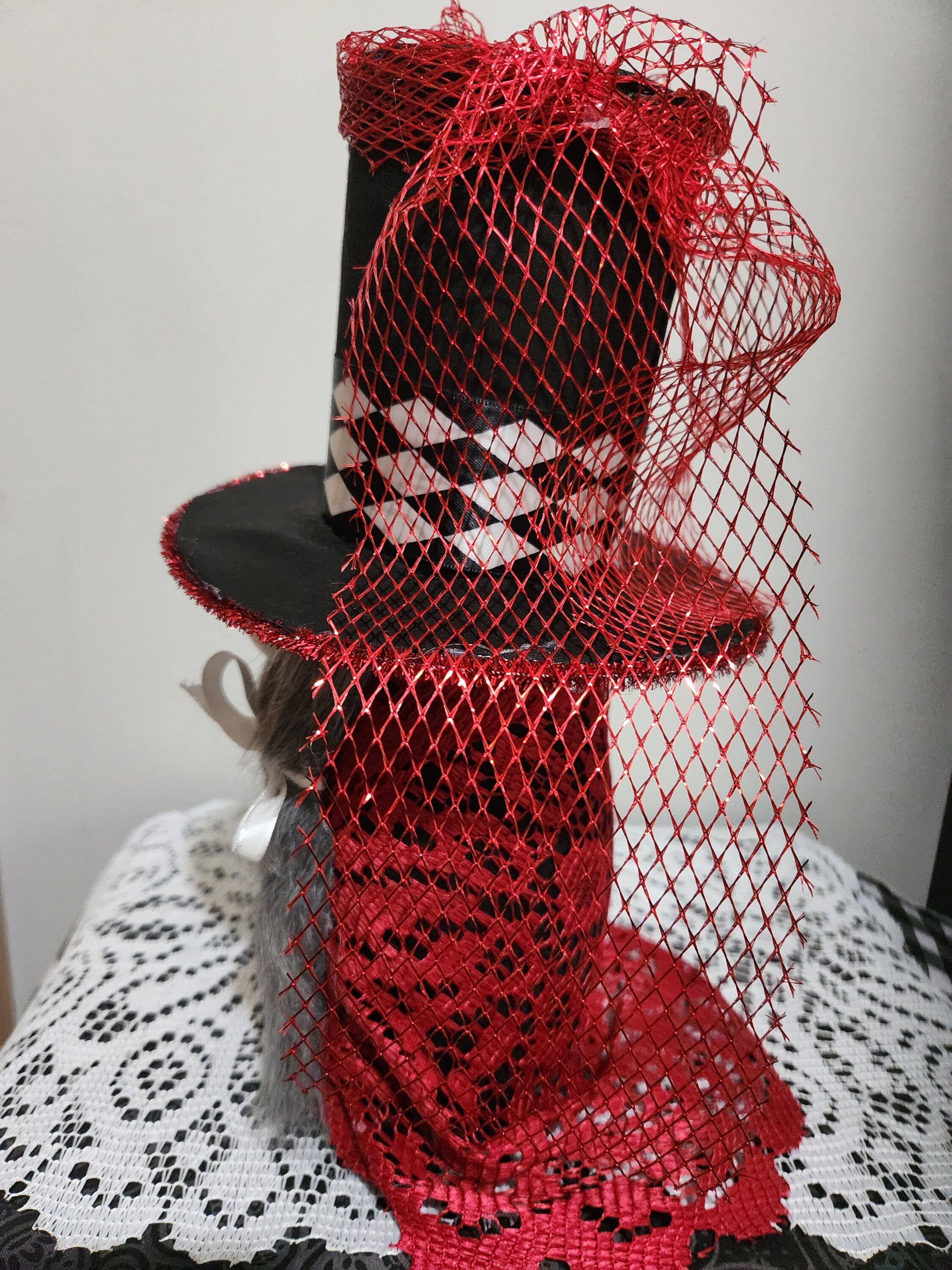 Victorian Gothic Girl Halloween Gnome Indoor Decor Spooky and Sexy Goth ...