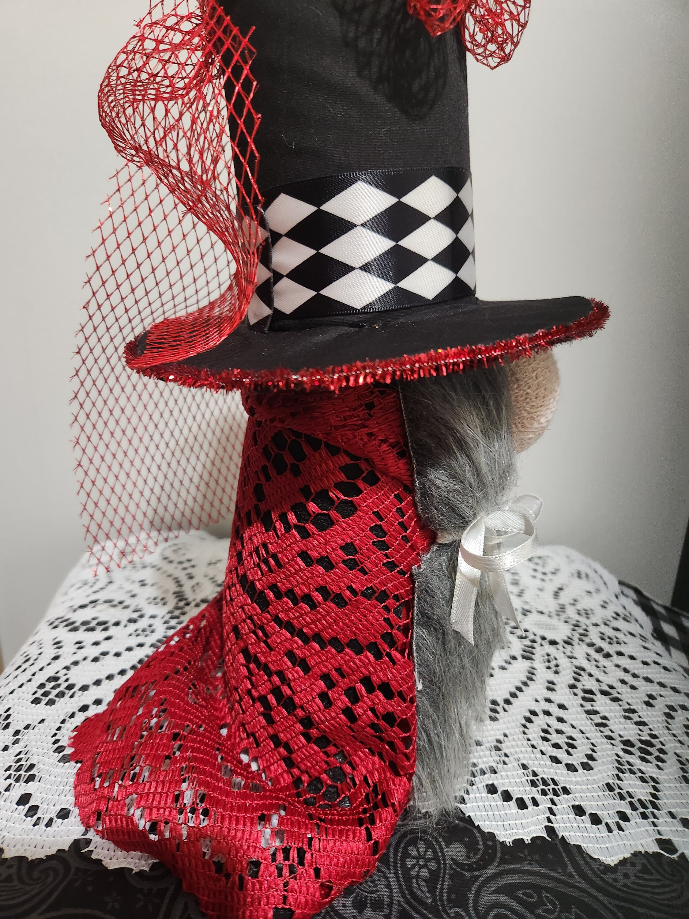 Victorian Gothic Girl Halloween Gnome Indoor Decor Spooky and Sexy Goth ...