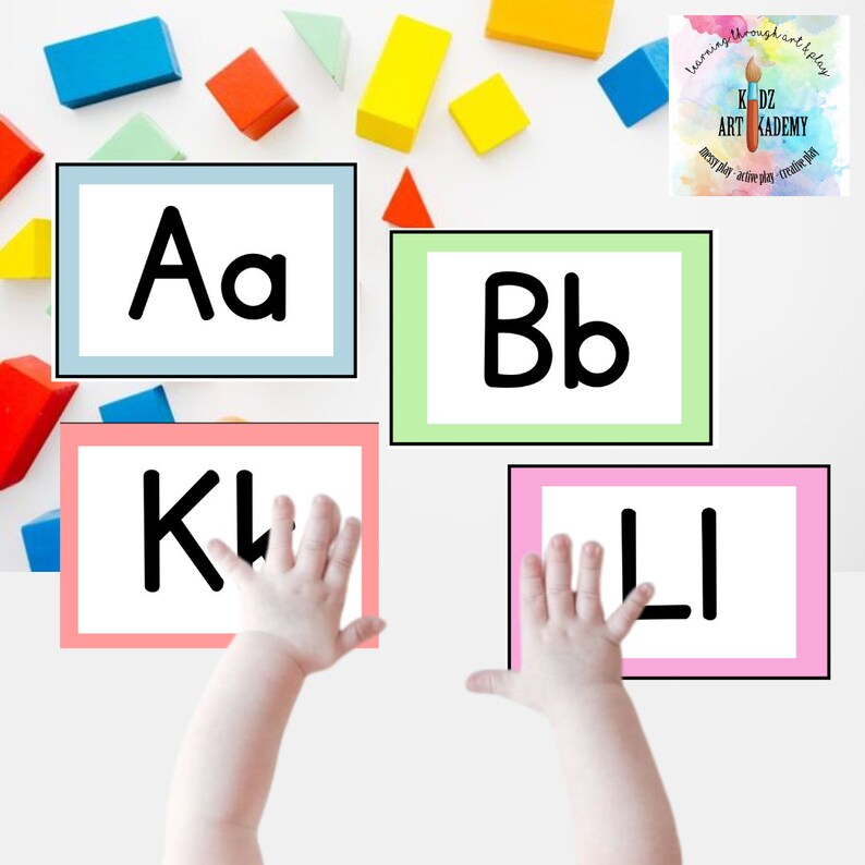 Alphabet Flashcards, Bold White Box Alphabet Flashcards, Lowercase ...