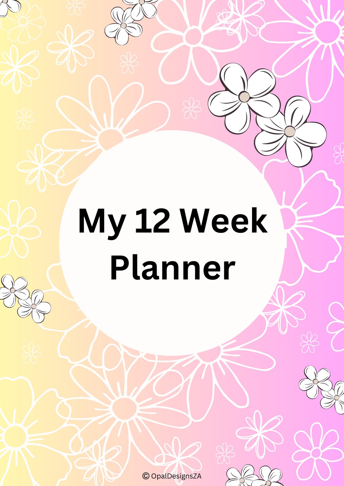 12 Week Challenge Tracker Printable, 12 Week Planner, Habit Tracker ...