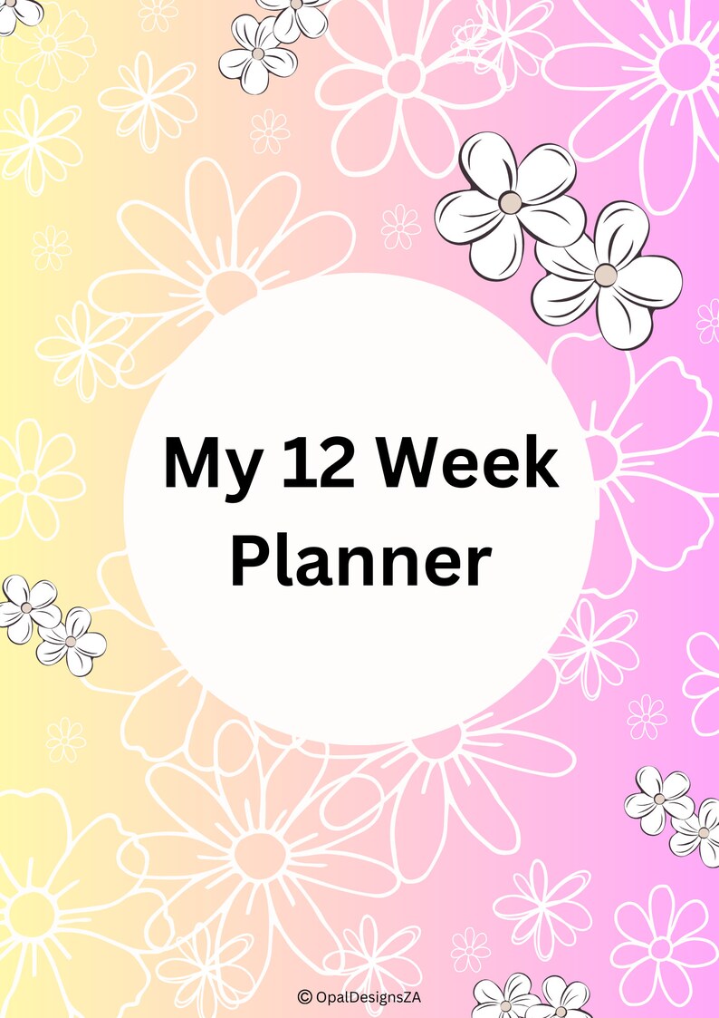 12 Week Challenge Tracker Printable, 12 Week Planner, Habit Tracker ...