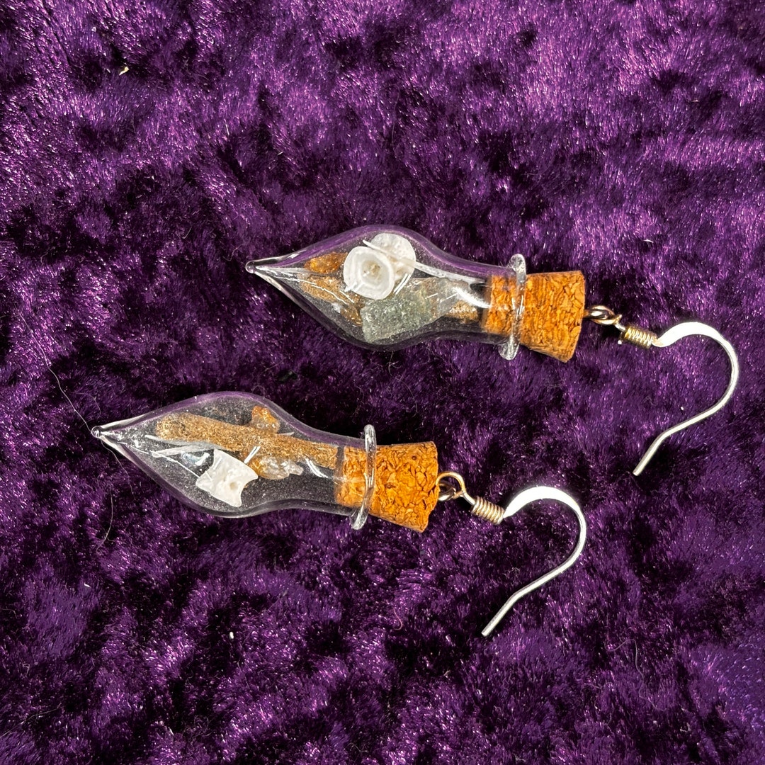 Real Authentic Shark Vertebrae Bone Earrings Unique Handmade and Rare ...