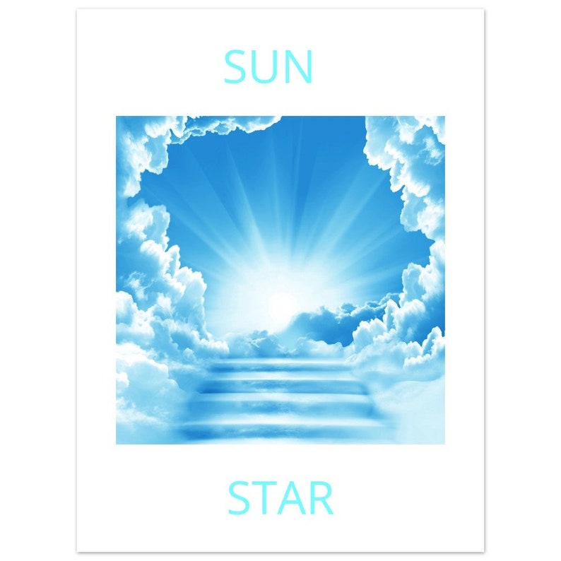 Sun Star Poster - Etsy