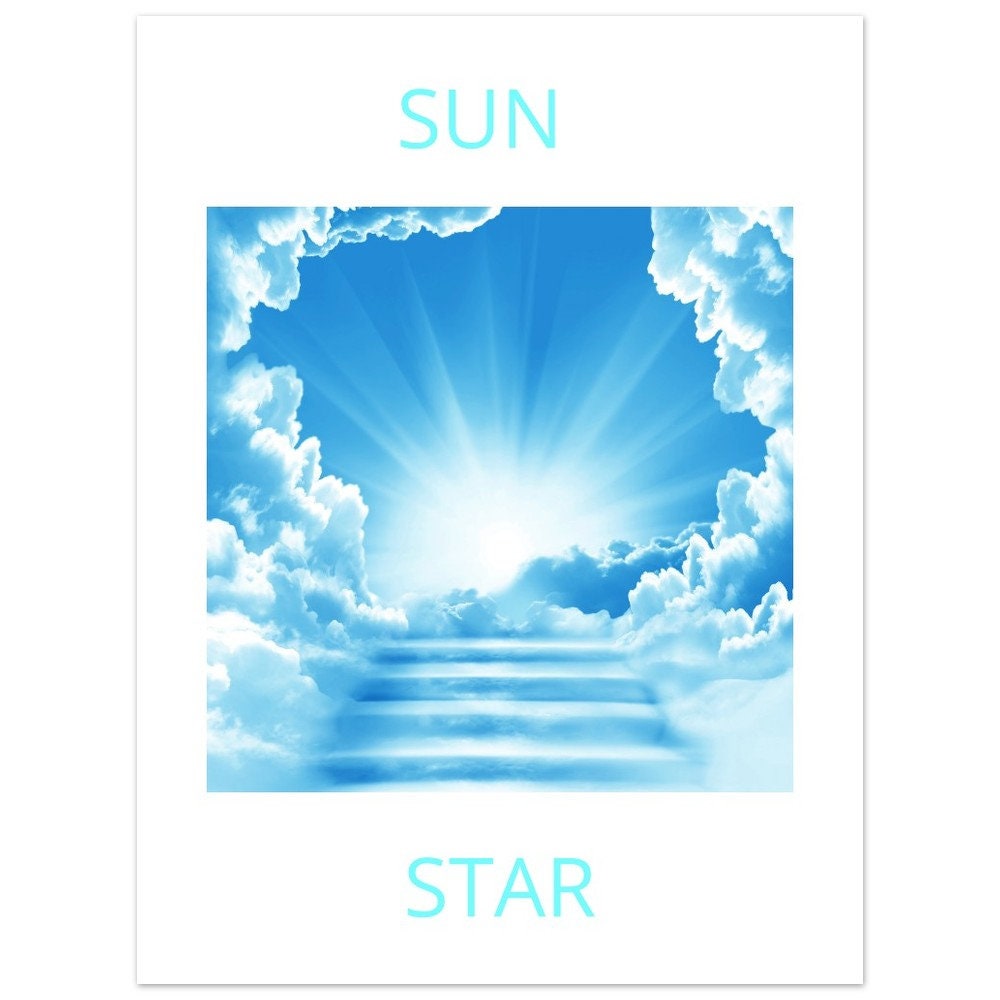 Sun Star Poster - Etsy