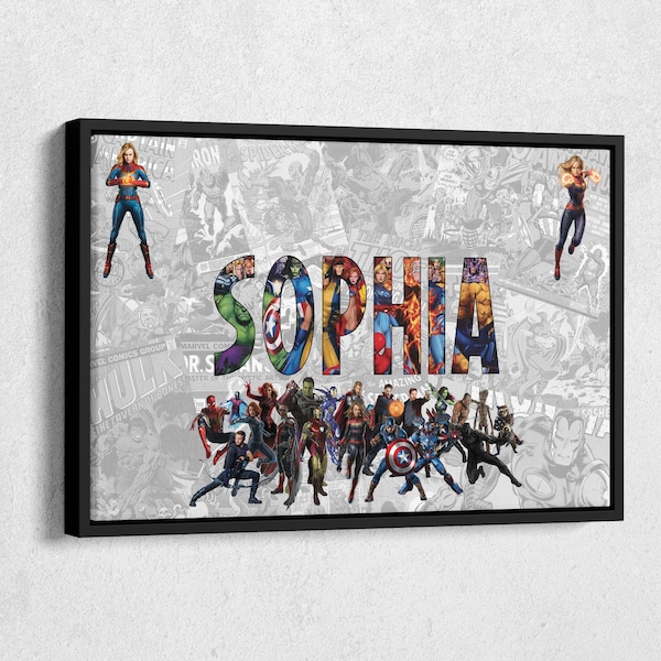 Framed Book Characters Wall Art - Etsy