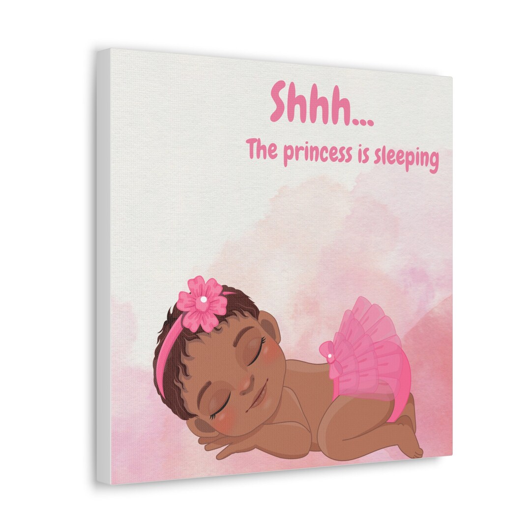 Princess is Sleeping Canvas Wall Art for Baby Nursery Baby - Etsy