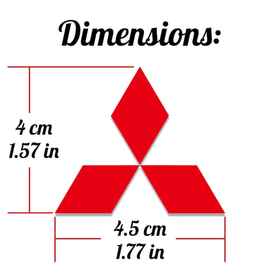 Mitsubishi logo sticker store