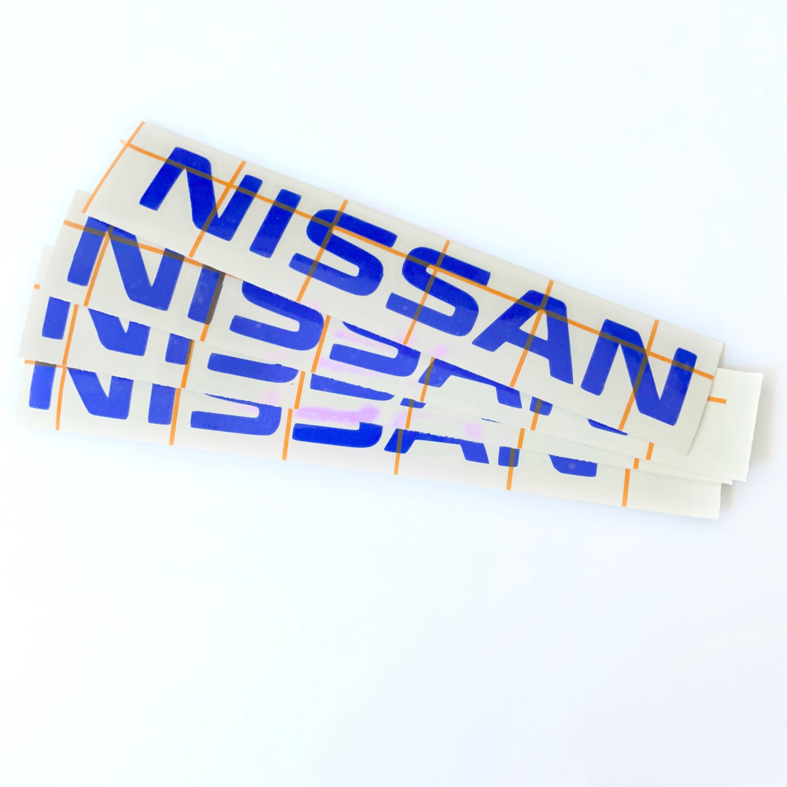 1 SET of Front and Back Decal Sticker 2005-2012 NISSAN Letters Fit for ...