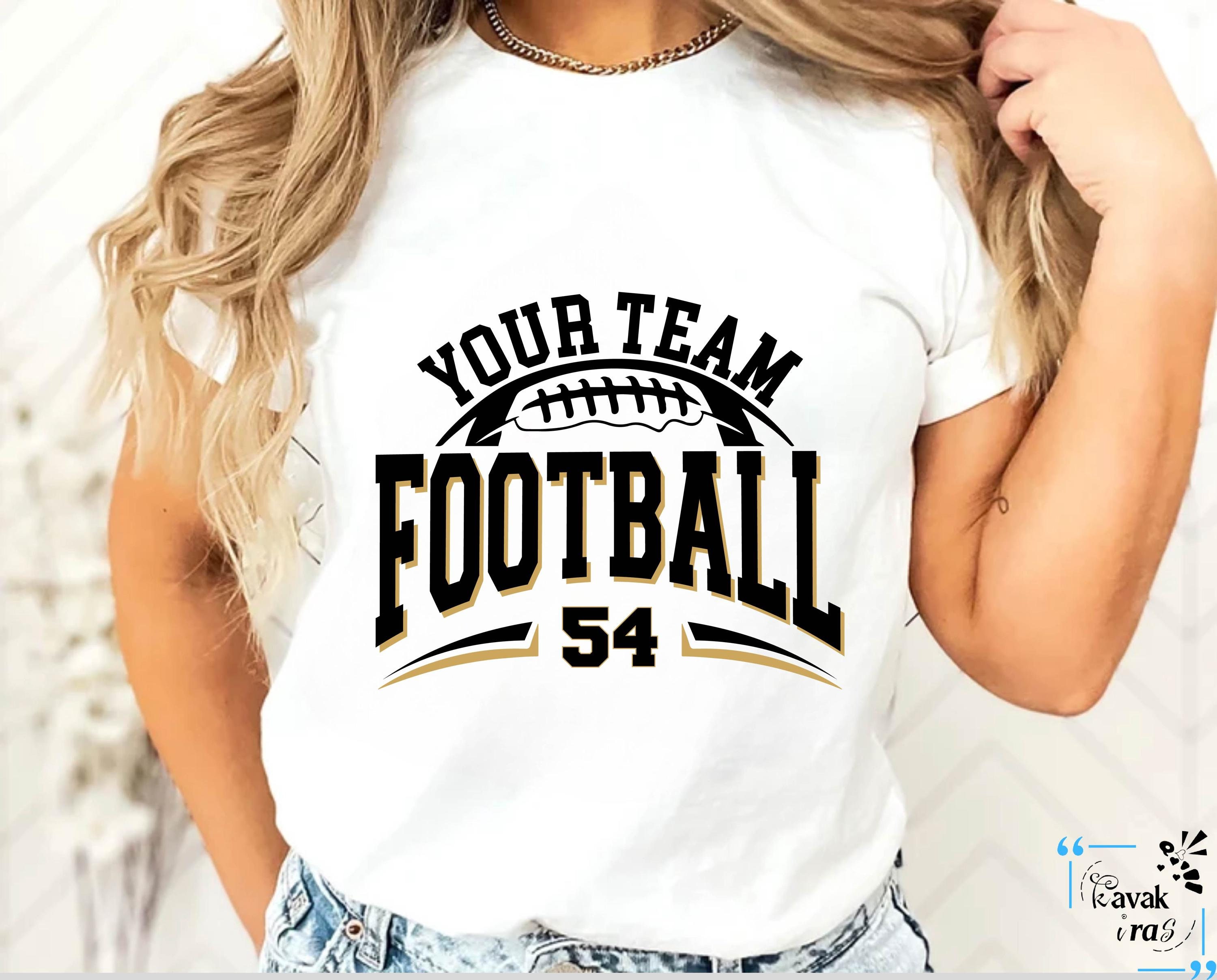 Custom Your Team Football Shirt, Personalized Football Shirt, Football ...