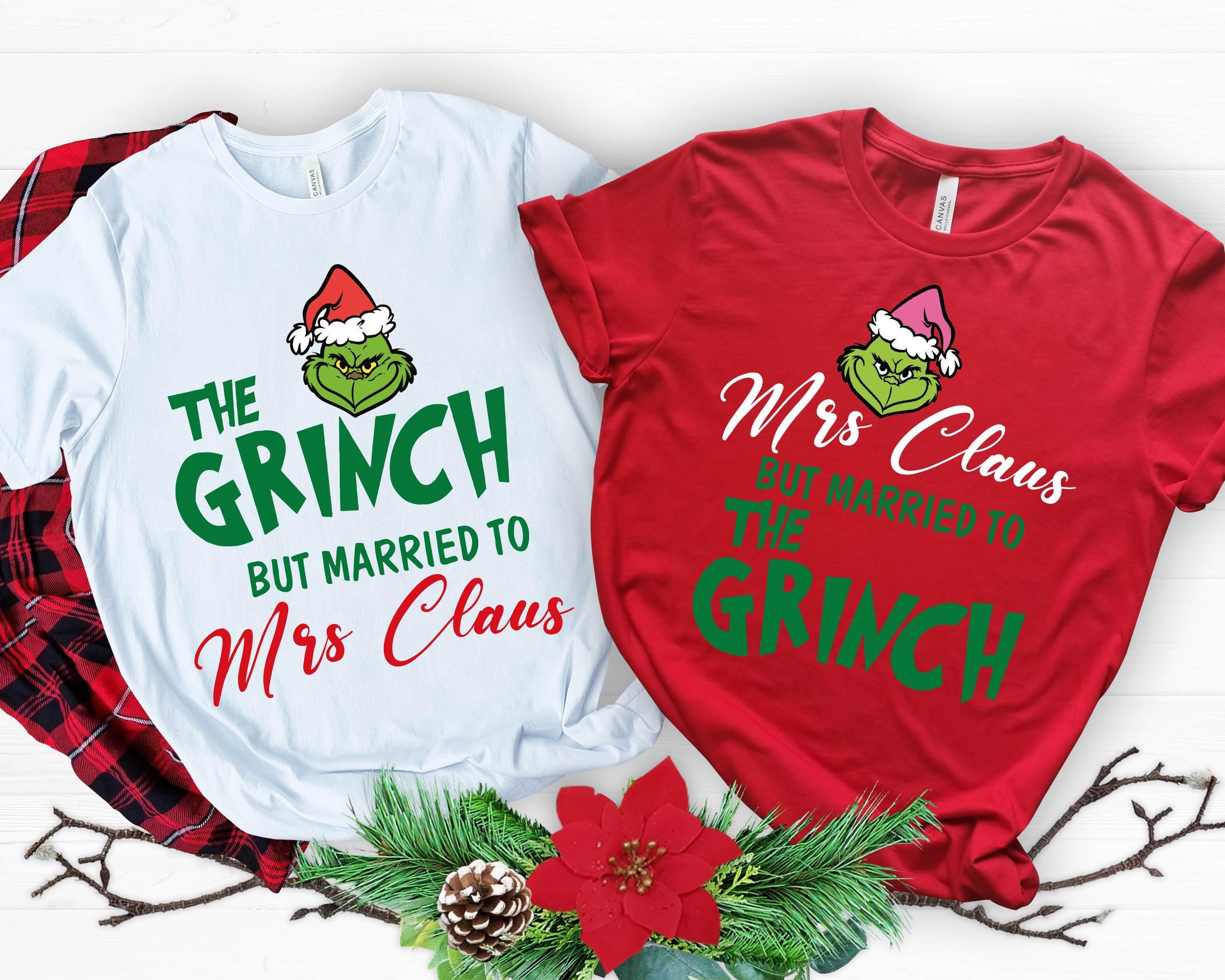 Matching Grinch Christmas Couple Shirt, Funny Xmas Shirt - Etsy
