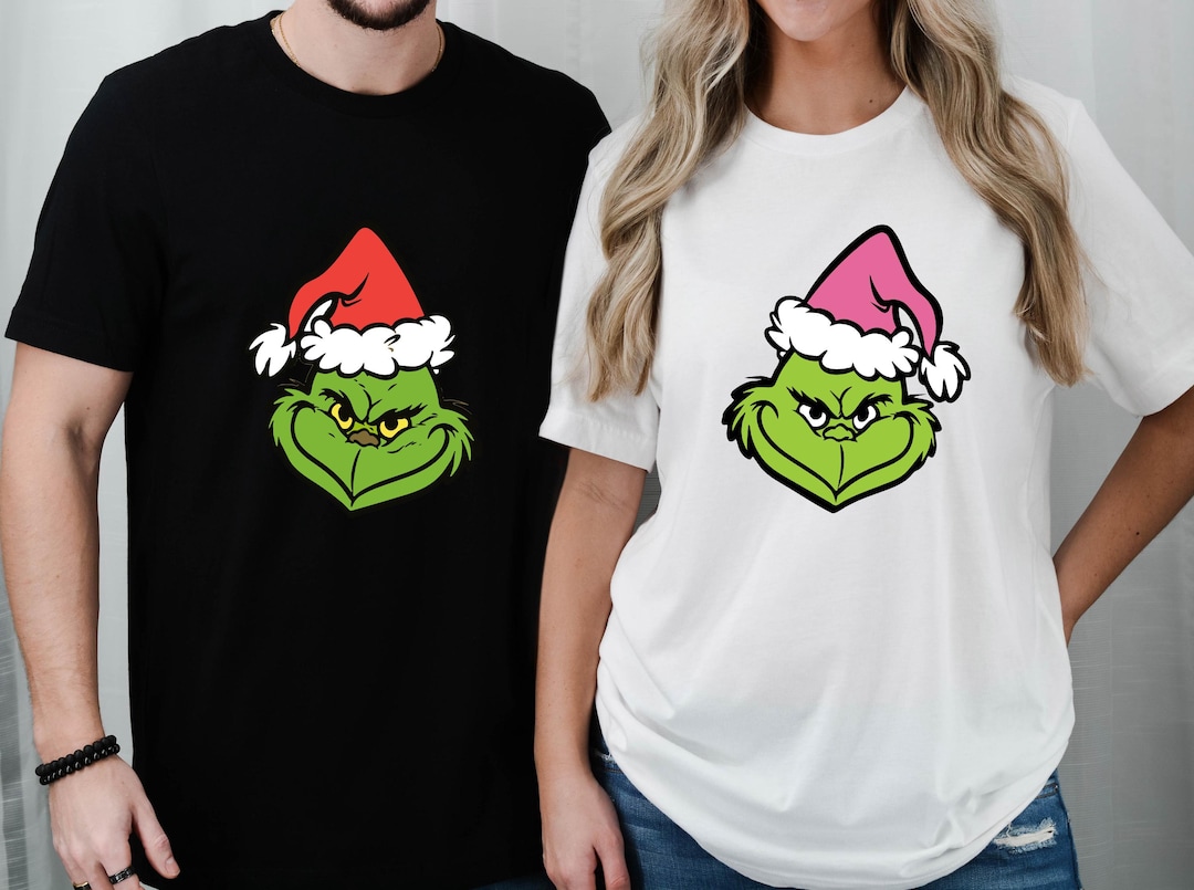 Mr. and Mrs. Grinch Shirt, Matching Grinch Christmas Tee, Funny Holiday ...