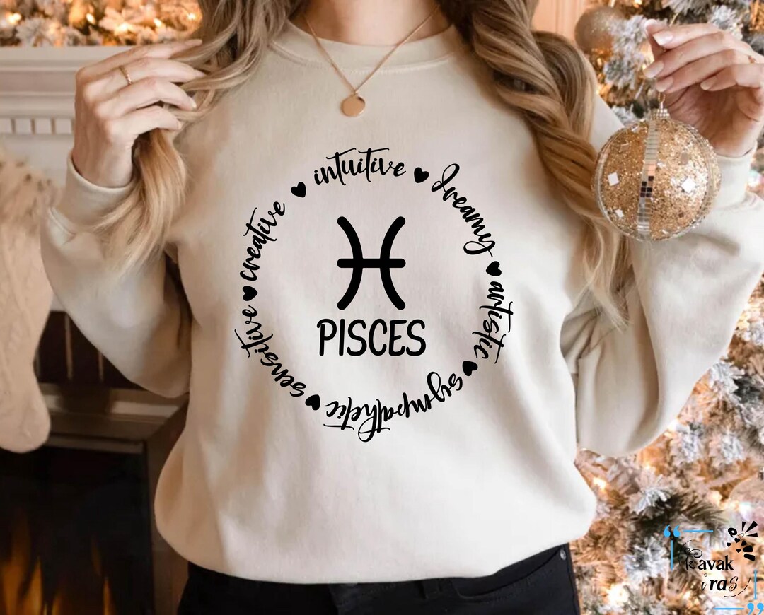 Pisces Zodiac Sweatshirt: Astrology Sign, Horoscope Sweater - Etsy