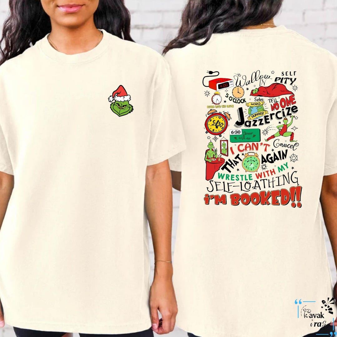 Grinch Jazzercise Shirt, Merry Grinchmas Tee, Two Sided Tee - Etsy